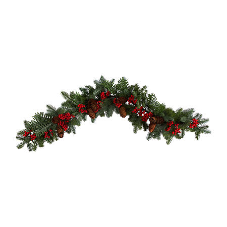 Click here for Nearly Natural 40in. Pines; Red Berries And Pineco... prices