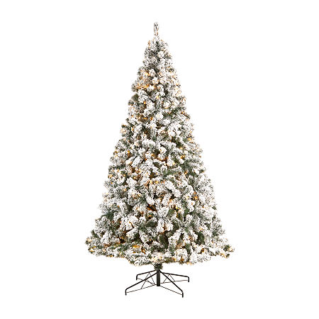 Click here for Nearly Natural 9 Foot West Virginia Flocked Fir Wi... prices