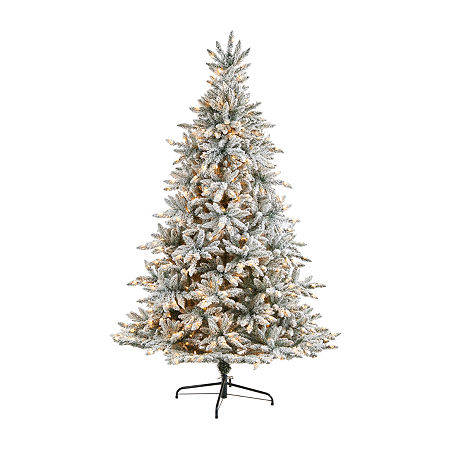 Click here for Nearly Natural 8 Foot West Virginia Flocked Spruce... prices
