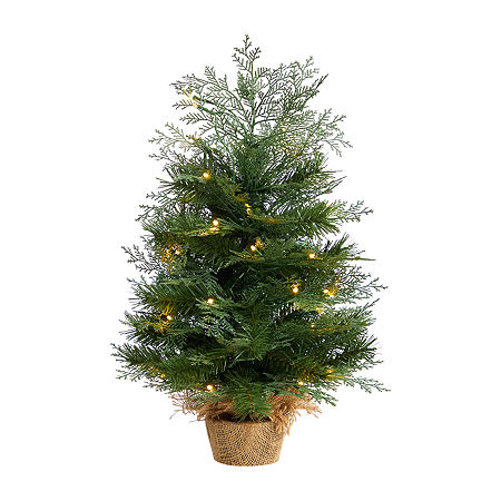 Click here for Nearly Natural 2 Foot Fir In Burlap Base With 35 W... prices