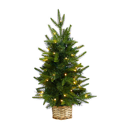 Click here for Nearly Natural 2 Foot Pine In Decorative Basket Wi... prices