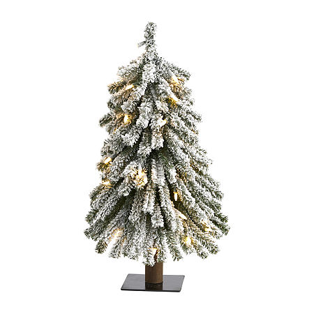 Click here for Nearly Natural 2 Foot Grand Flocked Pine On Natura... prices