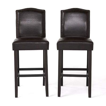 Click here for Markson 2-pc. Upholstered Bar Stool  One Size  Bro... prices