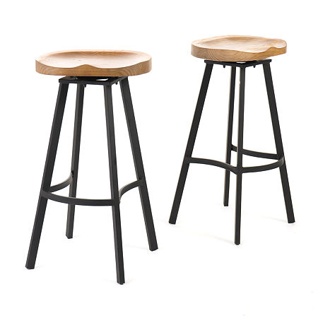 Click here for Silas 2-pc. Swivel Bar Stool  One Size  Brown prices
