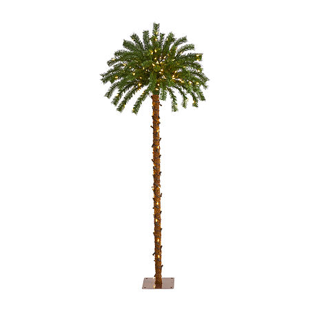 Click here for Nearly Natural 5 Foot Christmas Palm With 150 Warm... prices