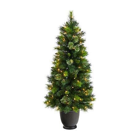 Click here for Nearly Natural 4 1/2 Foot Oregon Pine In Decorativ... prices