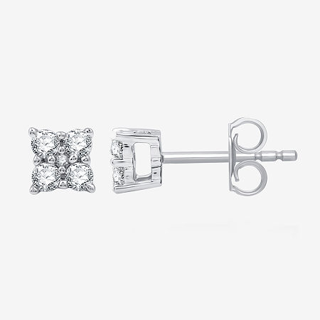 Click here for 1/4 CT. T.W. Lab Grown White Diamond Sterling Silv... prices