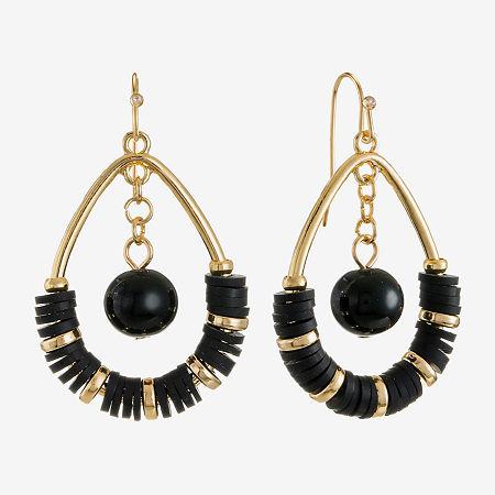 Click here for Mixit Gold Tone & Black Tear Womens Drop Earrings... prices