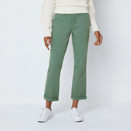 Click here for St. Johns Bay Womens Straight Mid Rise Regular Fit... prices
