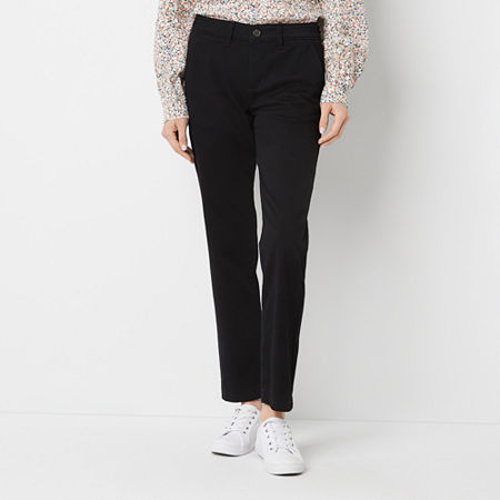 Click here for St. Johns Bay Womens Straight Mid Rise Regular Fit... prices