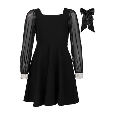 Click here for Speechless Big Kid Girls Long Sleeve Skater Dress... prices