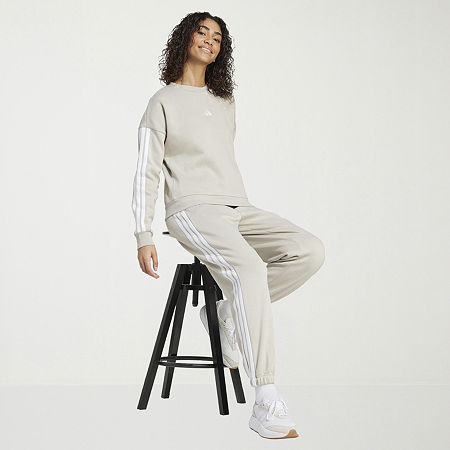 Click here for adidas Womens Straight Mid Rise Fleece Active Jogg... prices