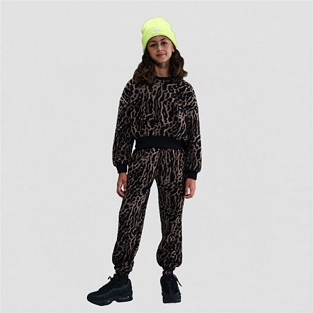 Click here for Nike Girls 7-16 Printed Loose Fleece Pants - Cheet... prices