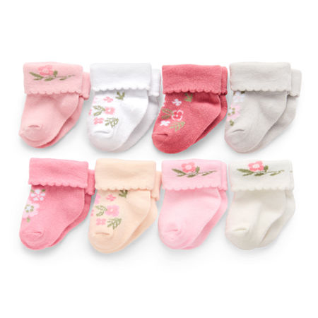 Click here for Mini Organics BY NEW YORK Baby Girls 8 Pair Crew S... prices