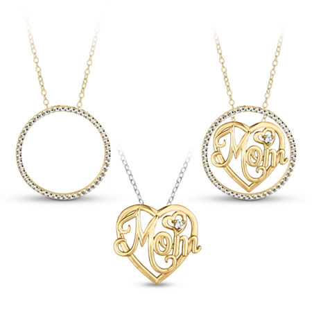 Click here for 18K Gold over Silver 3-in-1 Cubic Zirconia Circle... prices