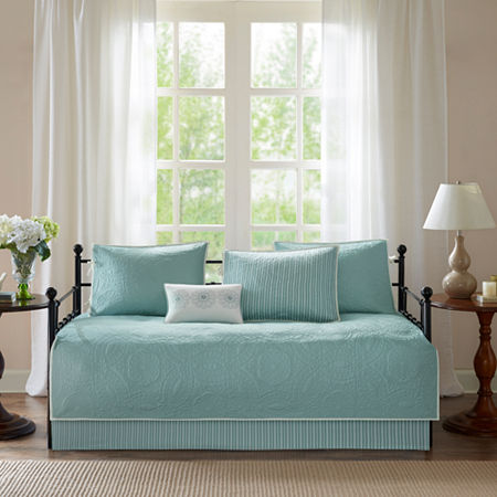 Click here for Madison Park Peyton Quilt Set  Daybed - Blue prices