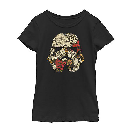 Click here for Girls Crew Neck Short Sleeve Regular Fit Star Wars... prices