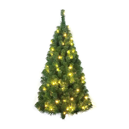 Click here for Kurt Adler 4-Foot Pre-Lit Norway Pine Led Wall Tre... prices