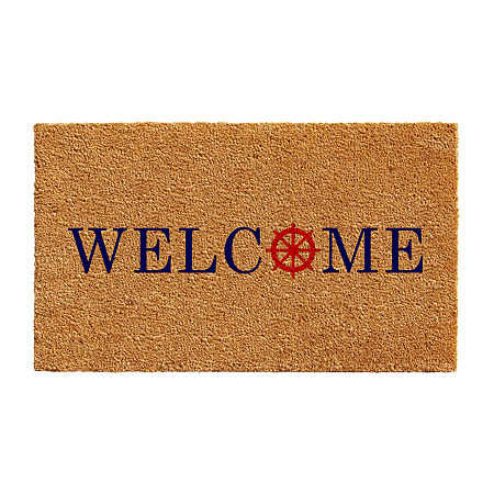 Click here for Calloway Mills Ships Wheel Welcome Outdoor Rectang... prices