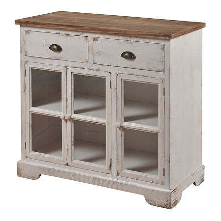 Click here for Shabby Chic 3 Door and 2 Drawer Accent Cabinet  On... prices