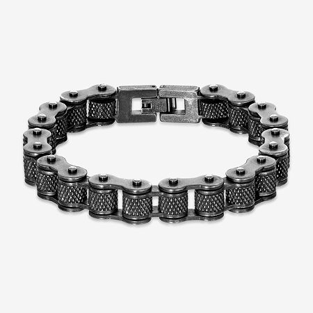 Click here for Mens Stainless Steel 9 Inch Solid Link Chain Brace... prices
