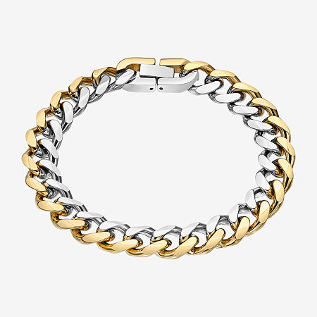 Click here for Mens Stainless Steel 9 Inch Solid Curb Chain Brace... prices