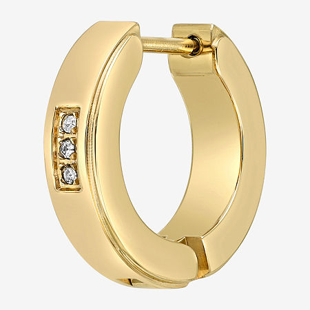 Click here for Mens Cubic Zirconia Stainless Steel 14mm Single Ea... prices