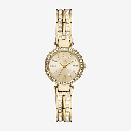 Click here for Relic By Fossil Anita Womens Crystal Accent Gold T... prices