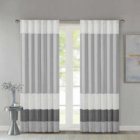 Click here for Madison Park Amherst Polyoni Pintuck Curtain Panel... prices
