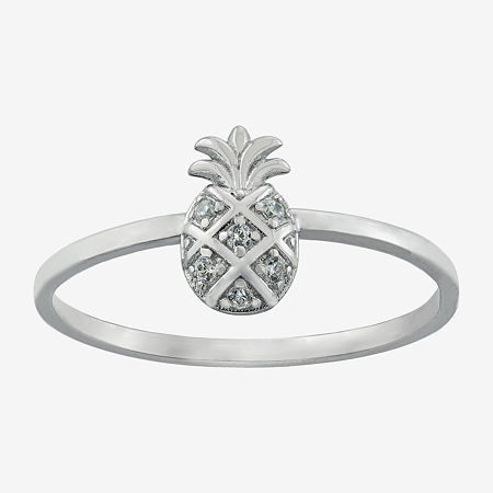 Click here for Silver Treasures Pineapple Womens Cubic Zirconia S... prices