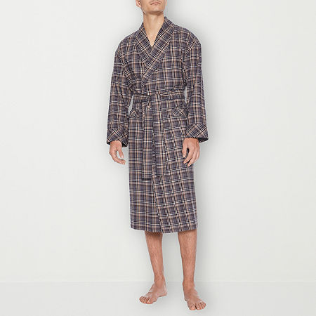 Click here for Residence Mens Flannel Long Sleeve Long Length Rob... prices