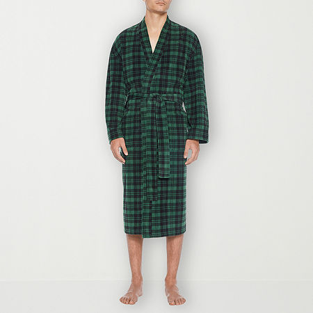 Click here for Residence Mens-Tall Fleece Kimono Robe Long Sleeve... prices