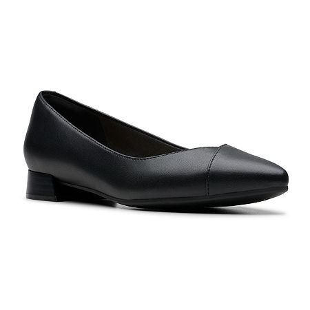 Clarks Womens Collection Natalyn Wish Shoes - Black Leather
