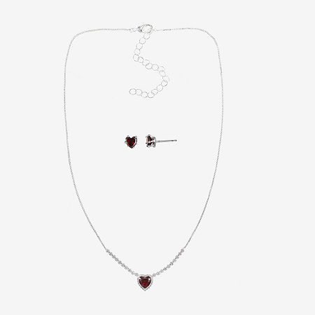 Click here for Sparkle Allure Womens Red Cubic Zirconia Pure Silv... prices