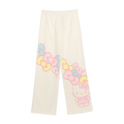 Little & Big Girls Hello Kitty Mid Rise Wide Leg Pull-On Pants, Color ...