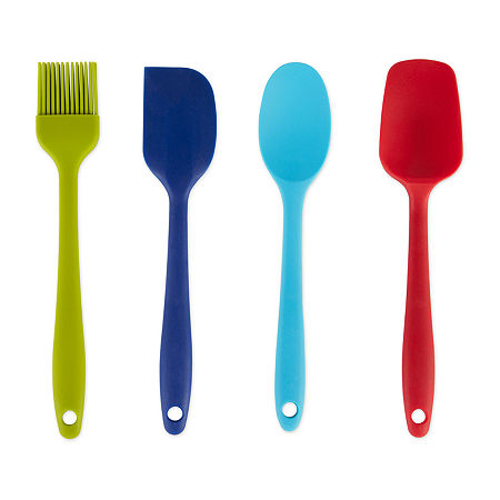 Rsvp International Silicone Coated Steel 4 Piece 10 Ela Series Silicone Mini Silicone Tool Set - Multi