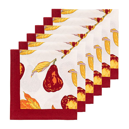 Click here for Couleur Nature Orchard Pear 6-pc. Napkins  One Siz... prices