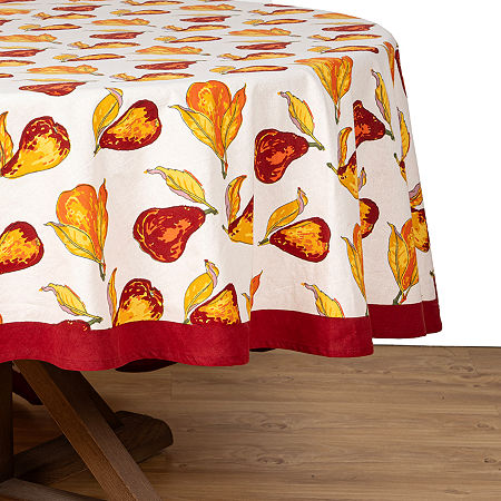 Click here for Couleur Nature Orchard Pear Round Tablecloths  One... prices