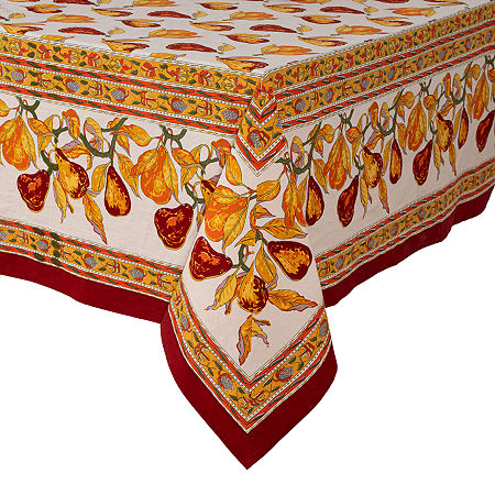 Click here for Couleur Nature Orchard Pear Tablecloth  One Size... prices