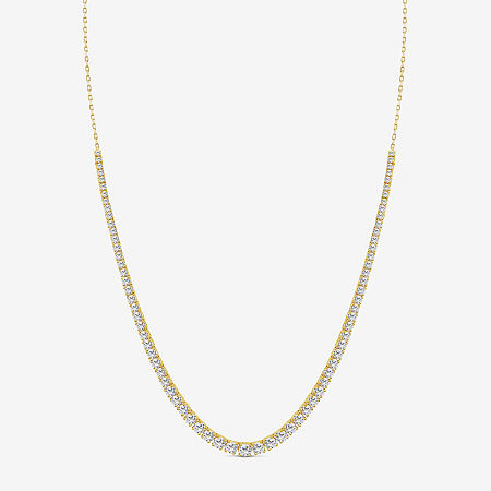 Click here for (H / Si2) Womens White Diamond 10K Gold 16 Inch Te... prices