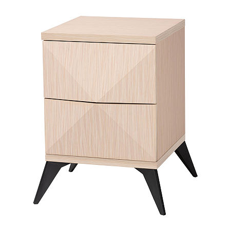 Click here for Draper 2-Drawer Nightstand  One Size  Brown prices