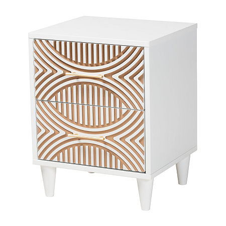 Click here for Louetta 2-Drawer Nightstand  One Size  White prices