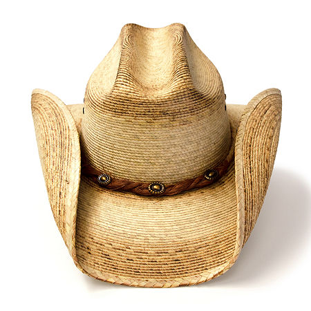 Click here for Western Express Palm Straw Cattleman Curled Brim M... prices