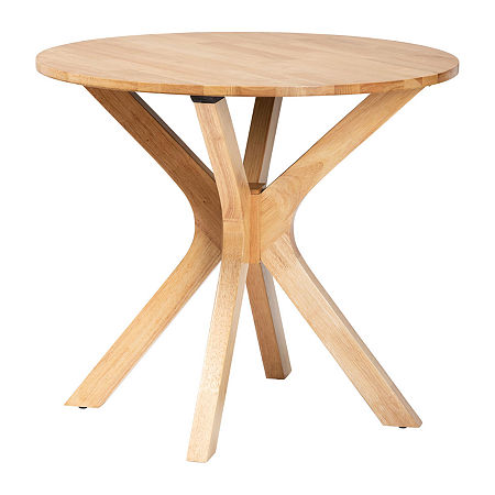 Click here for Kenji Round Wood-Top Dining Table  One Size  Brown prices