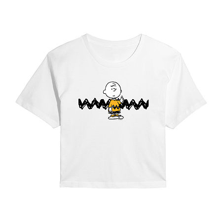 Click here for Womens Crew Neck Short Sleeve Peanuts Graphic T-Sh... prices