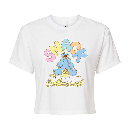Click here for Womens Crew Neck Short Sleeve Sesame Street Graphi... prices