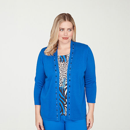 Click here for Alfred Dunner Barcelona Womens Round Neck 3/4 Slee... prices