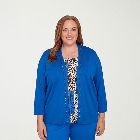 Click here for Alfred Dunner Barcelona Womens Round Neck 3/4 Slee... prices