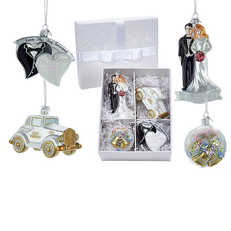 Click here for Kurt Adler Noble Gems Wedding Boxed Glass Ornament... prices