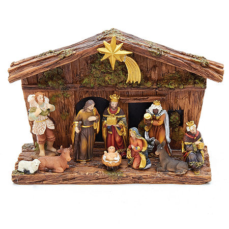 Kurt Adler 11-Piece Nativity Set - Multicolored